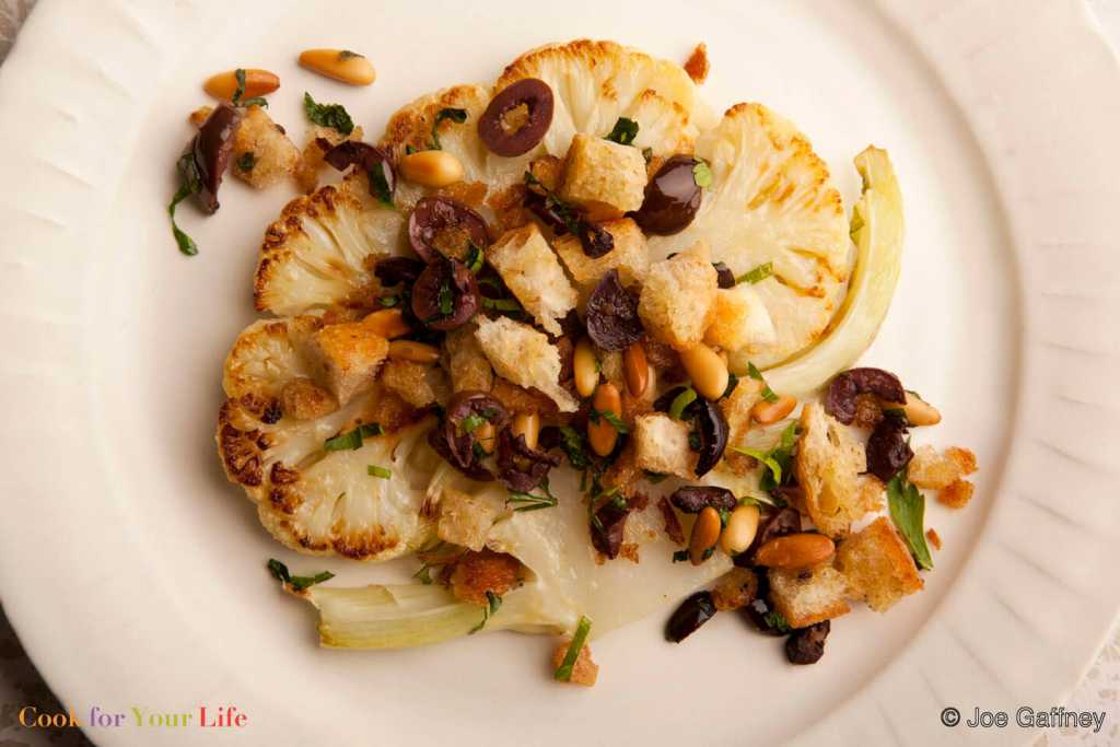 Rebanadas de coliflor rostizadas | Recetas | Cook For Your Life