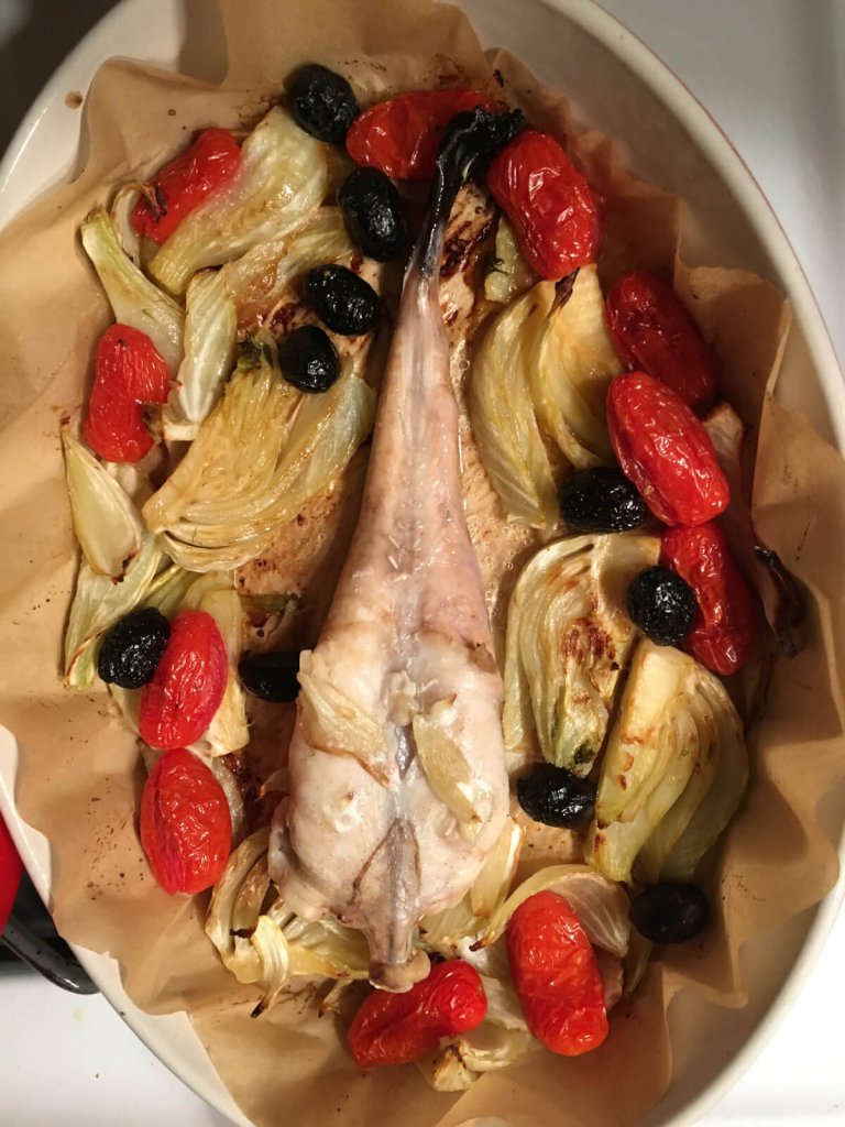 Pez rape asado con hinojo y tomates | Recetas | Cook For Your Life