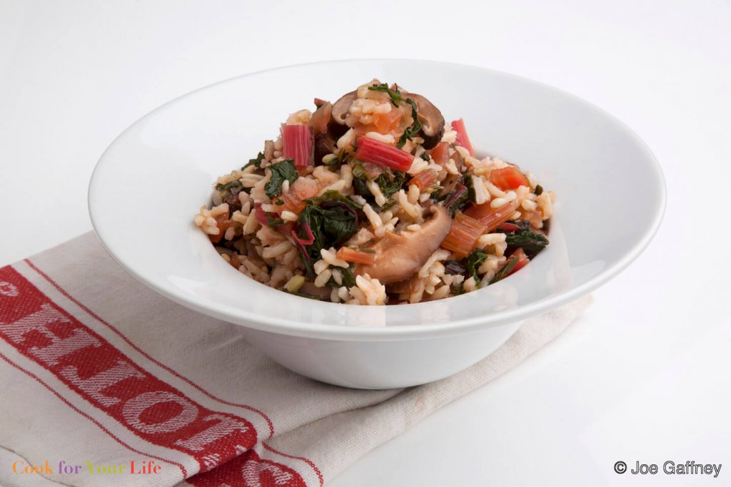 Swiss Chard & Brown Rice Risotto | Cook for Your Life