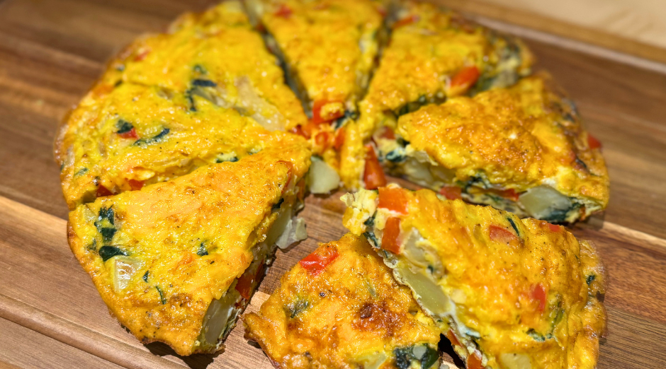 Cheesy Potato Frittata With Greens | Recipes | Cook for Your Life